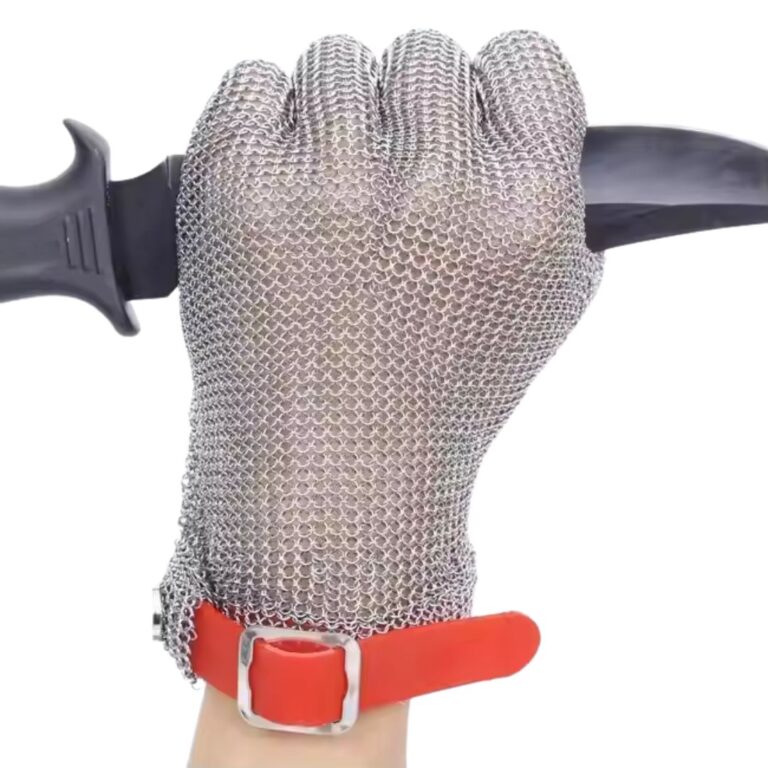Stainless Steel Mesh Glove Short Strap - Kiernan's Food Ingredients